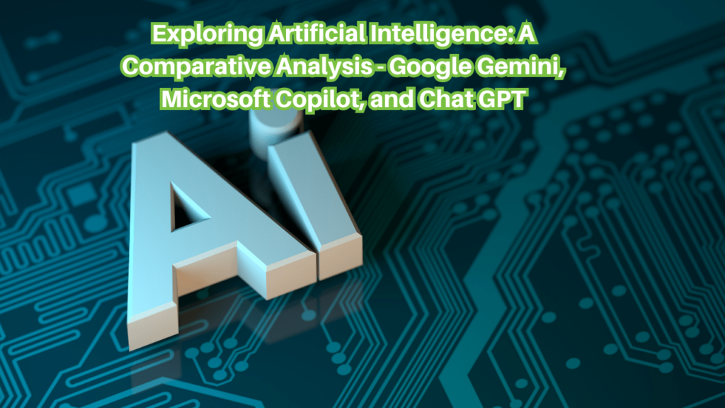 Exploring Artificial Intelligence: A Comparative Analysis - Google ...